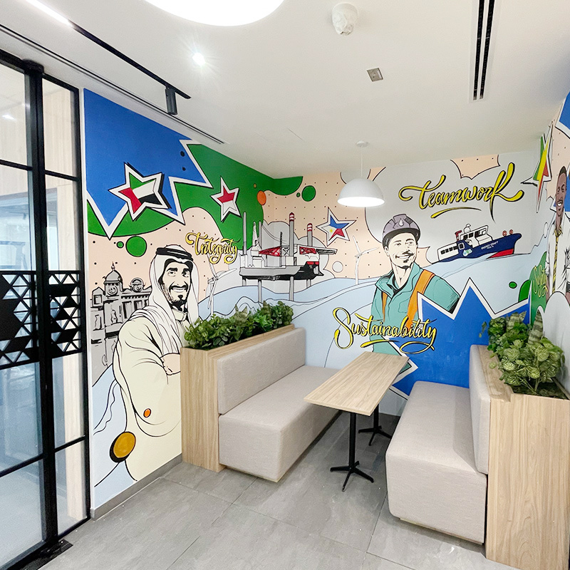 Bureaux AES Dubaï - GRAFFEUR PARIS